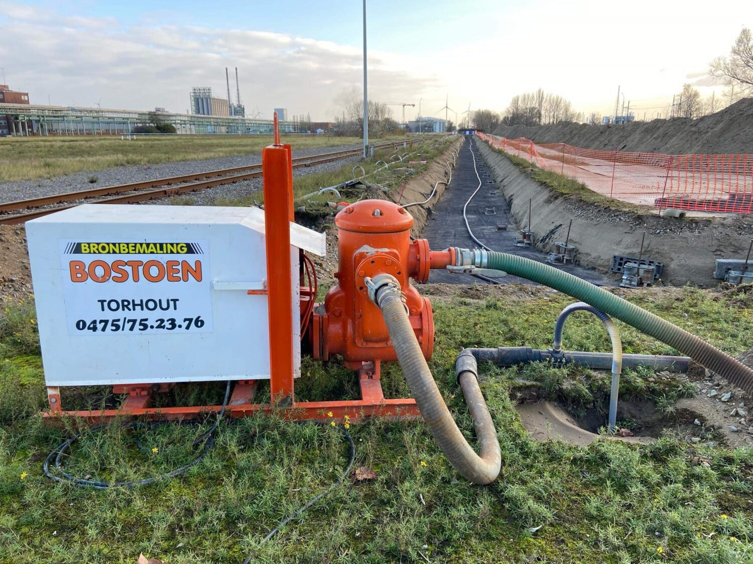 Ondergrondse hoogspanning | Bronbemaling Bostoen